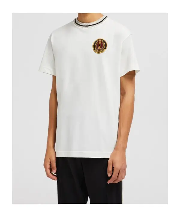 Moncler X Palm Angels Cotton T-shirt With Embroidered Logo