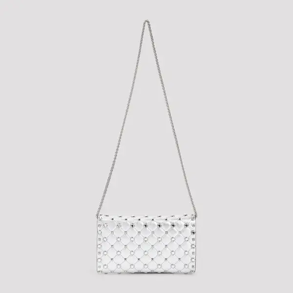 Valentino Garavani Rockstud Spike Foldover Top Shoulder Bag