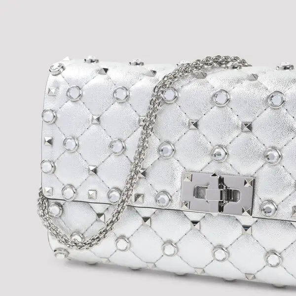Valentino Garavani Rockstud Spike Foldover Top Shoulder Bag