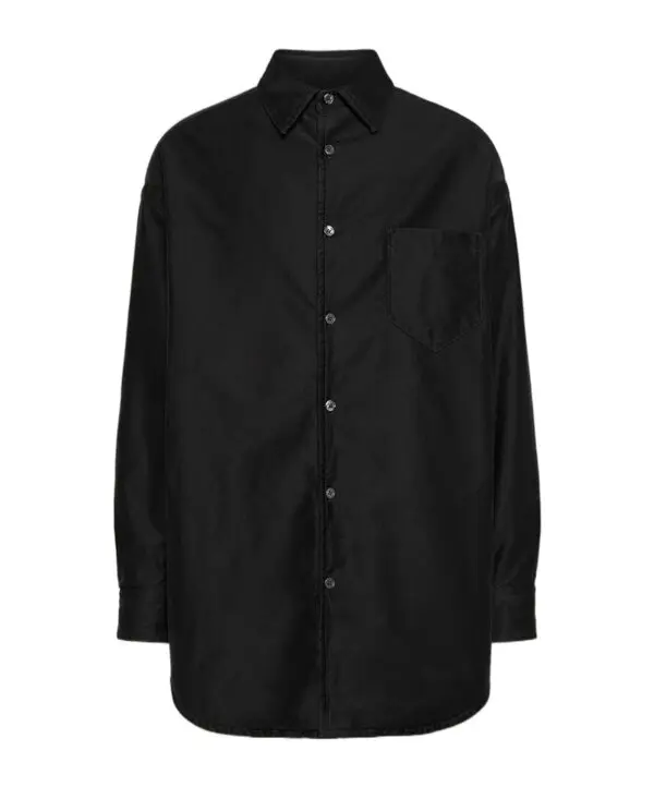 MAISON MARGIELA Long-sleeved Curved Hem Shirt