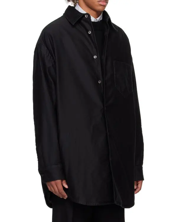 MAISON MARGIELA Long-sleeved Curved Hem Shirt