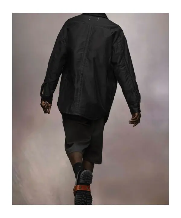 MAISON MARGIELA Long-sleeved Curved Hem Shirt
