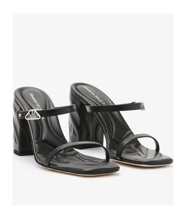 Alexander McQueen Seal Strap Slip-on Mules