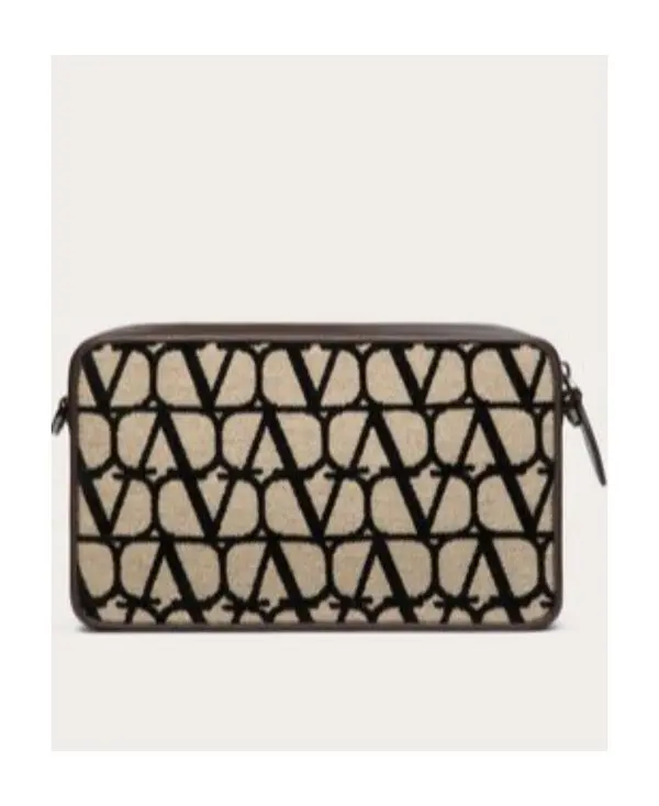 Valentino Garavani Toile Iconographe Zip-up Shoulder Bag