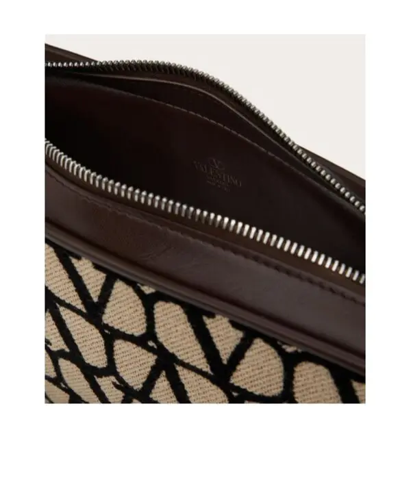 Valentino Garavani Toile Iconographe Zip-up Shoulder Bag
