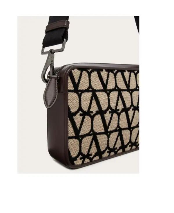 Valentino Garavani Toile Iconographe Zip-up Shoulder Bag
