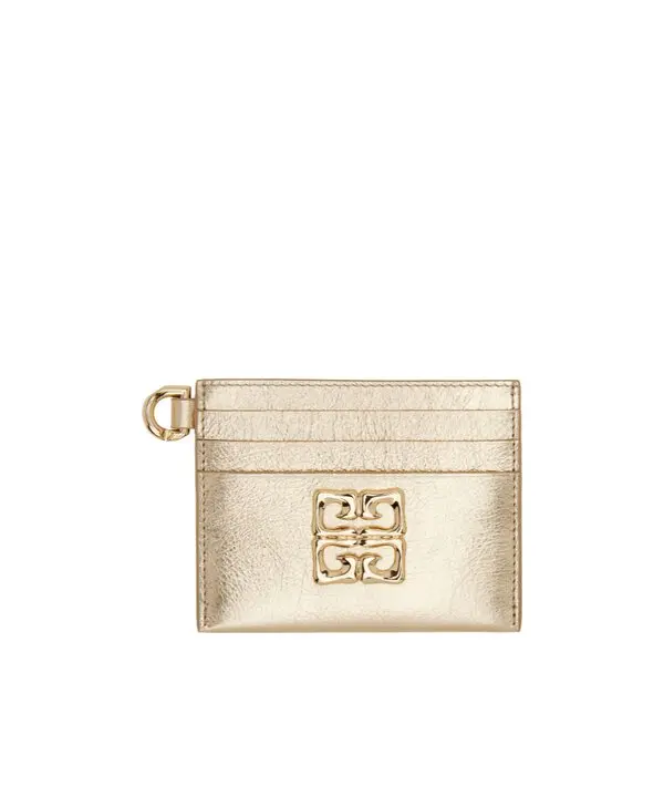 Givenchy 4g-logo Leather Cardholder - Nude