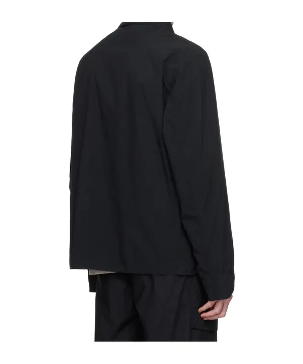 Stone Island Collared Logo Patch Jacket - Blue