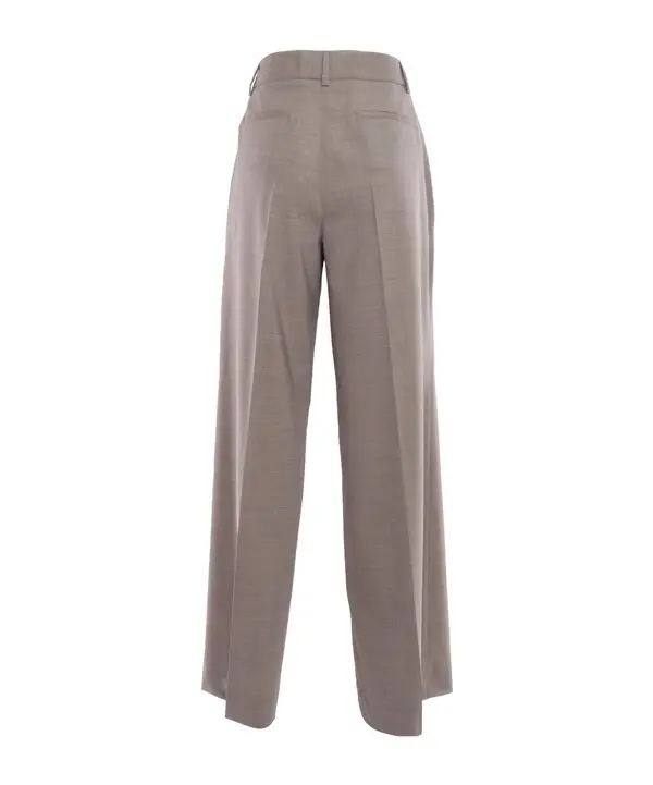 P.a.r.o.s.h Lille Wide Leg Trousers - Gray