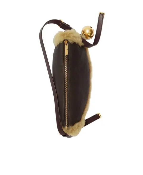 Burberry Shield Leather Shoulder Bag