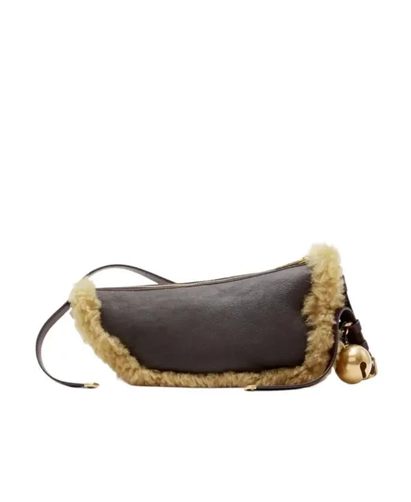 Burberry Shield Leather Shoulder Bag