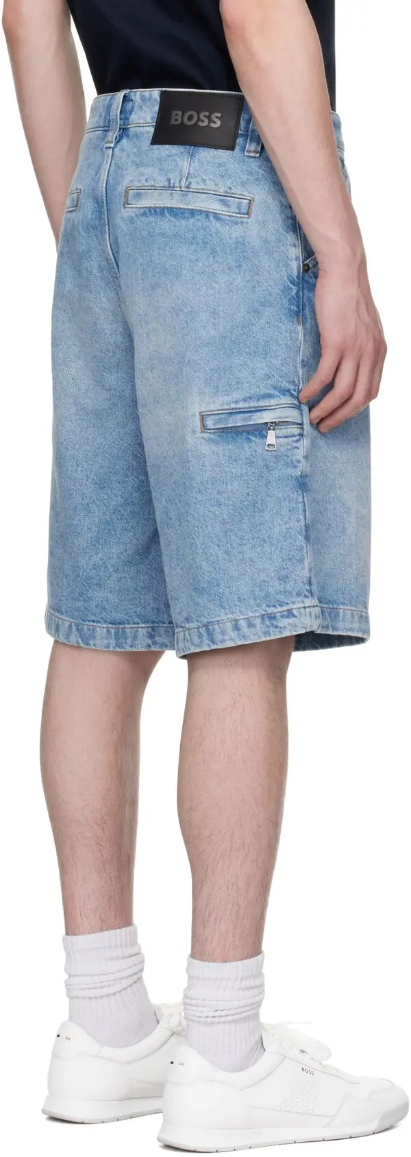 Hugo Boss Acid Wash Denim Shorts