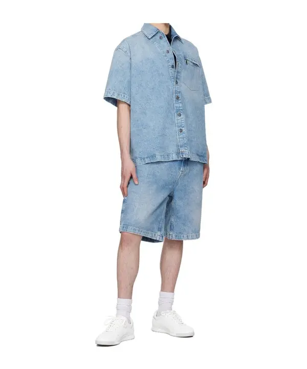 Hugo Boss Acid Wash Denim Shorts