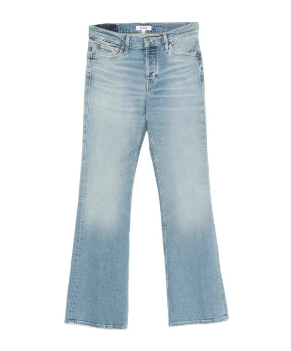 RE/DONE Button-fastening Flared Leg Jeans - Blue