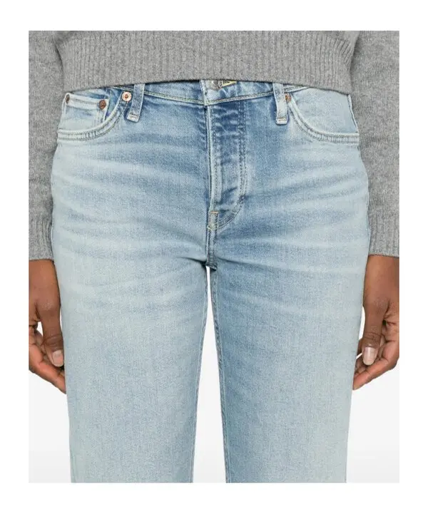 RE/DONE Button-fastening Flared Leg Jeans - Blue