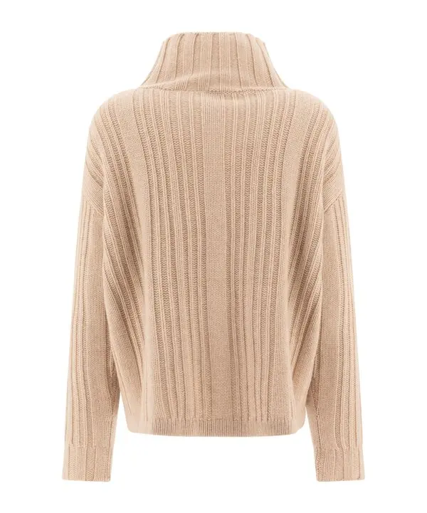 Max Mara Vitalba Turtleneck Jumper - Beige