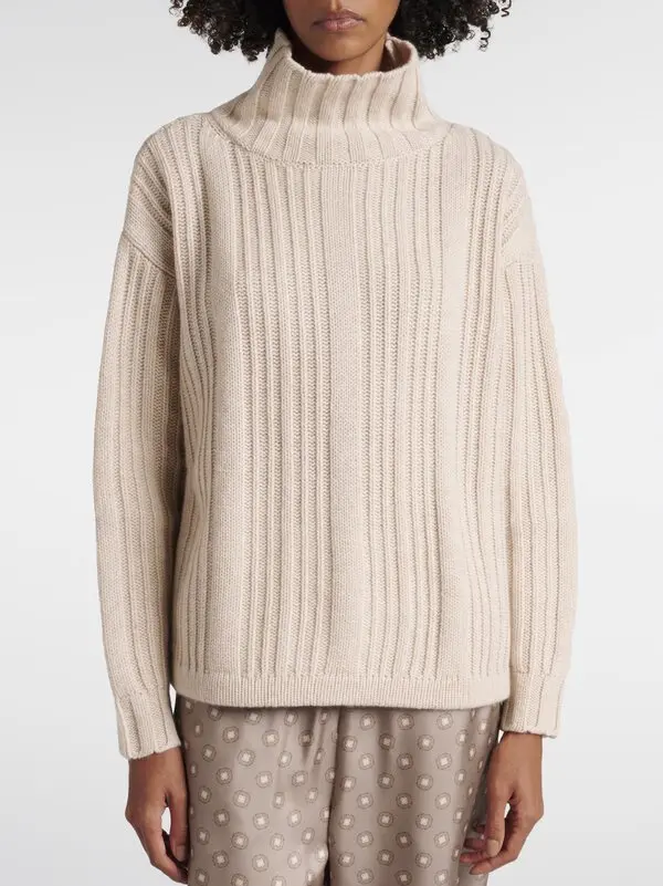 Max Mara Vitalba Turtleneck Jumper - Beige