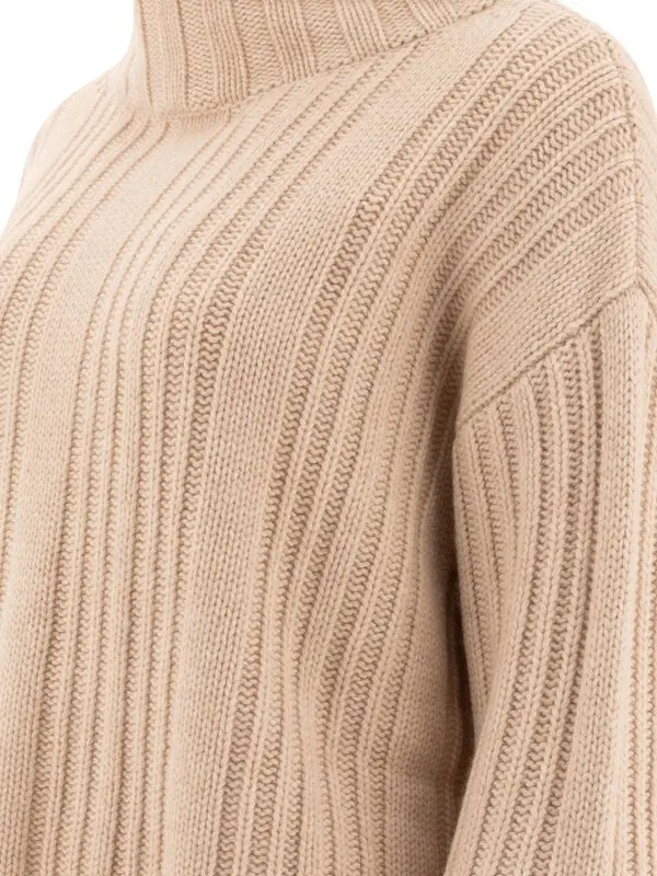 Max Mara Vitalba Turtleneck Jumper - Beige