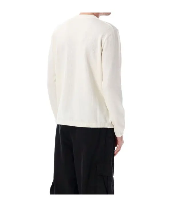 Stone Island Logo Patch Crewneck Jumper - Ivory