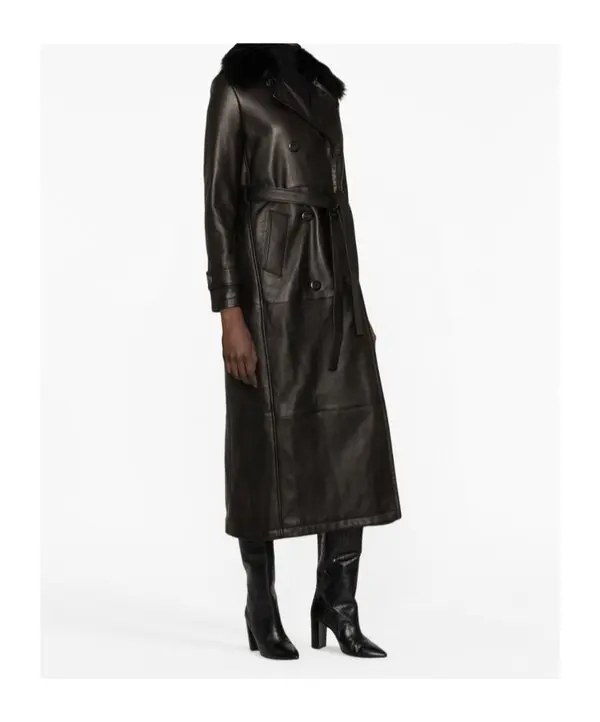 BLANCHA Long Sleeved Double Breasted Coat