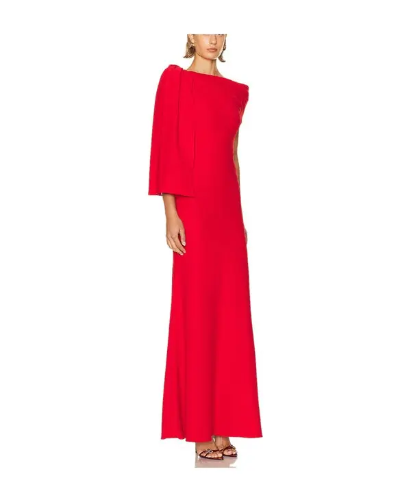 Alexander McQueen Draped Off-shoulder Gown