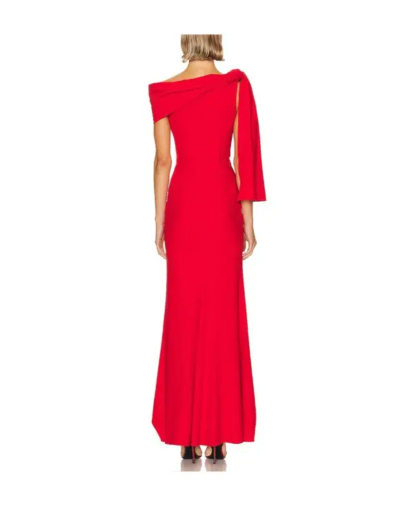 Alexander McQueen Draped Off-shoulder Gown