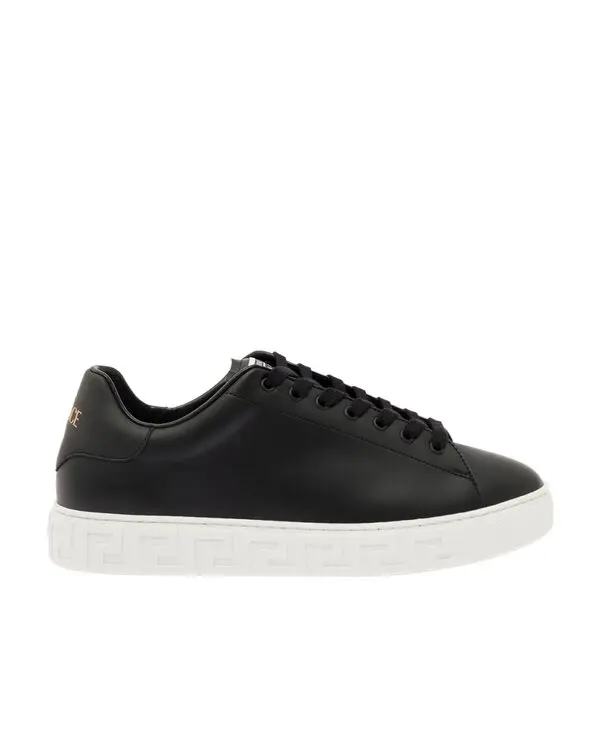 Versace Greca Lace-up Sneakers - Black