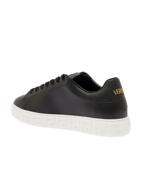 Versace Greca Lace-up Sneakers - Black