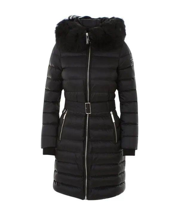 Burberry Fur Trimmed Padded Coat