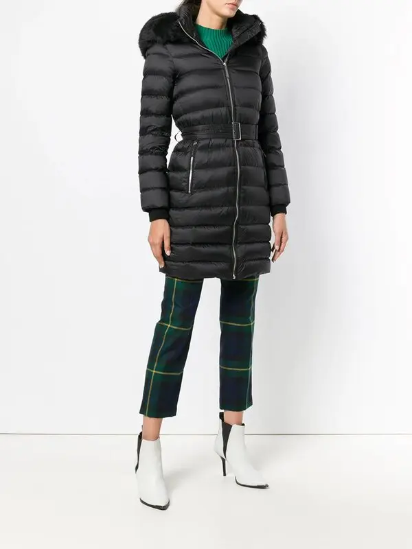 Burberry Fur Trimmed Padded Coat