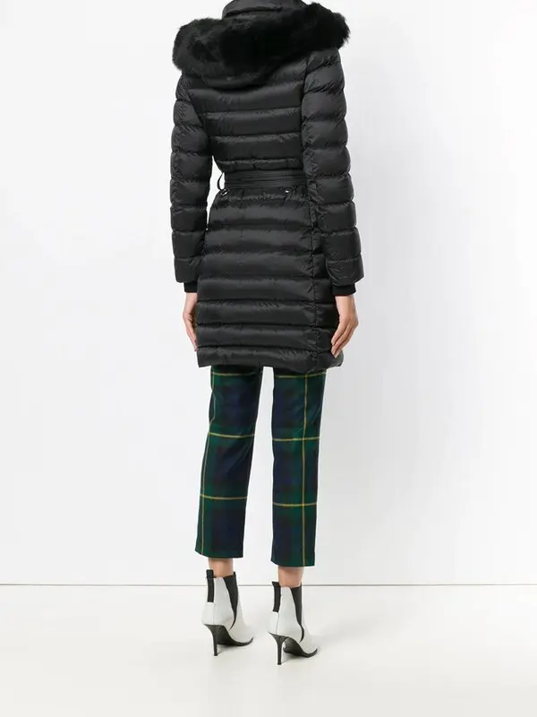 Burberry Fur Trimmed Padded Coat