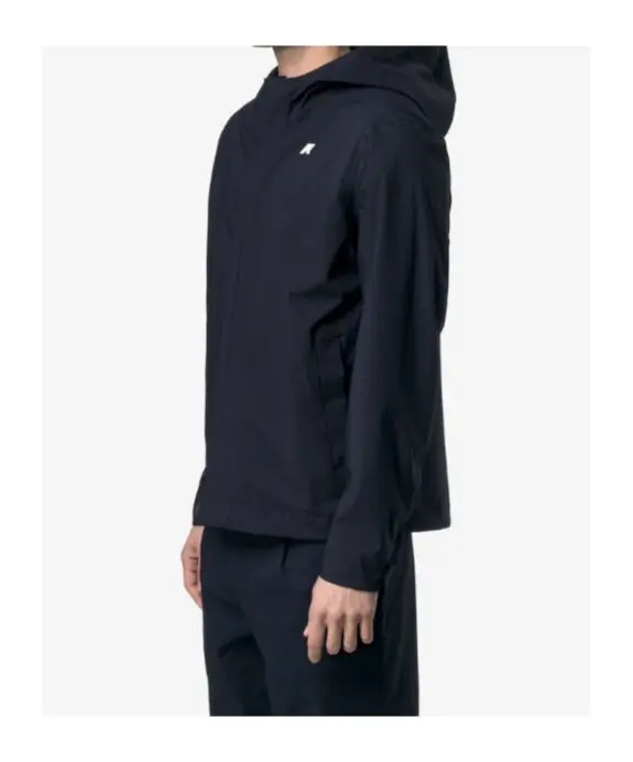 K-WAY Hooded Stretch Jacket With Zip Fastening