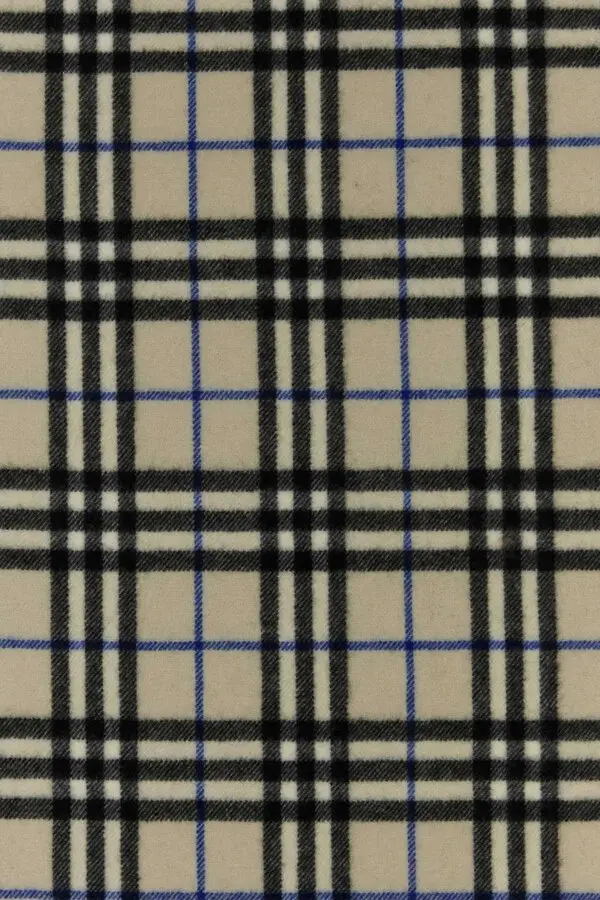 Burberry Checked Fringed Scarf - Lichen