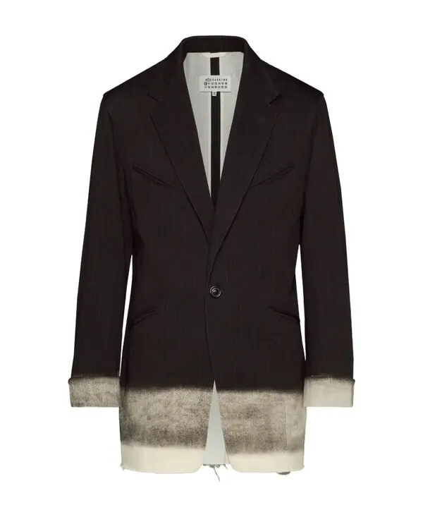 MAISON MARGIELA Pinstriped Button-up Blazer