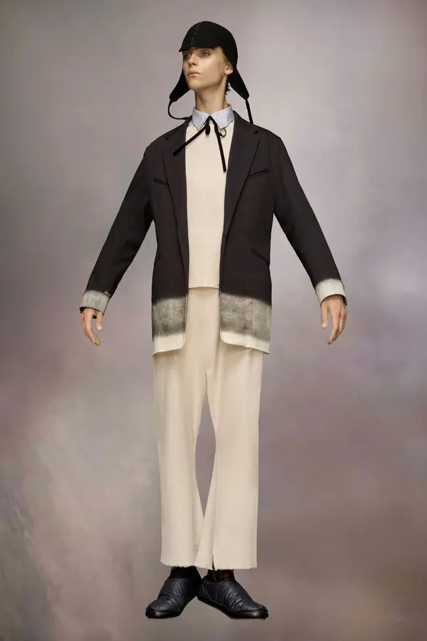 MAISON MARGIELA Pinstriped Button-up Blazer