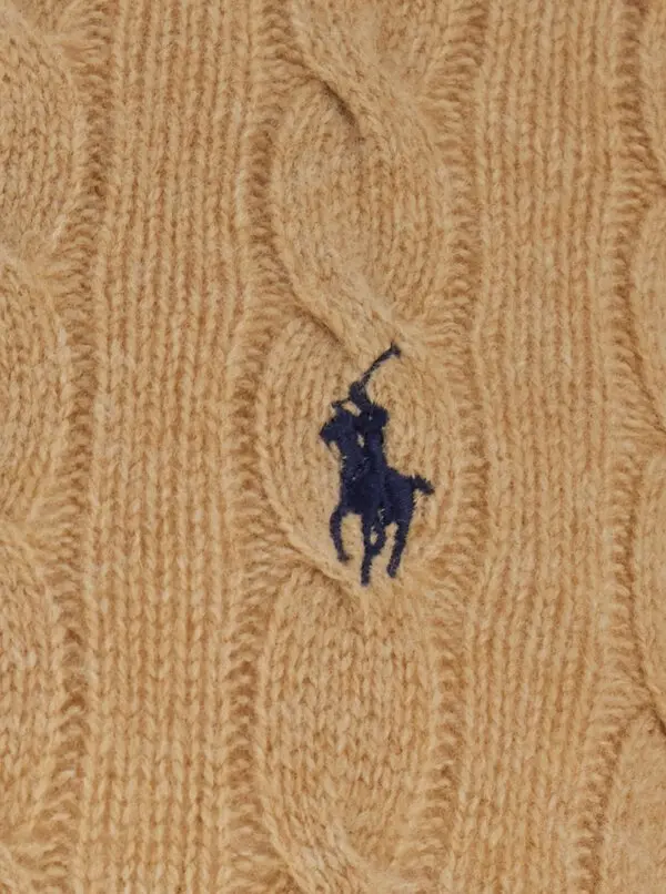 Polo Ralph Lauren Cable Knit Jumper With Embroidered Pony