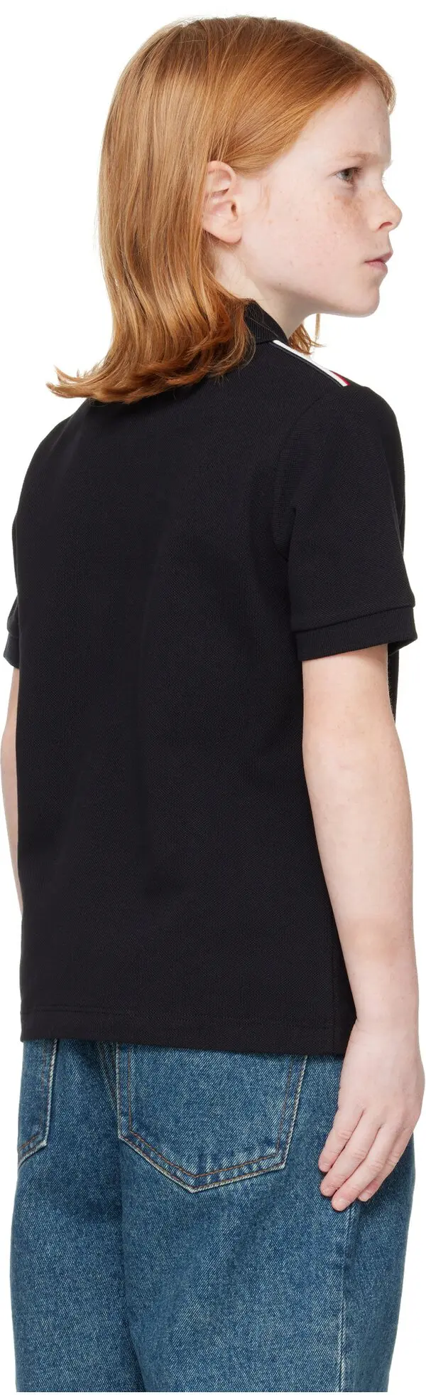 Moncler Striped Trim Polo Shirt