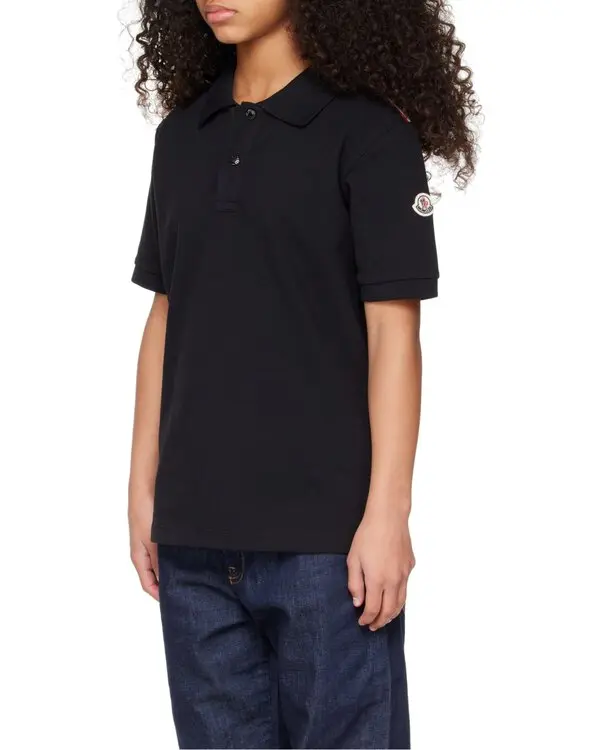 Moncler Striped Trim Polo Shirt