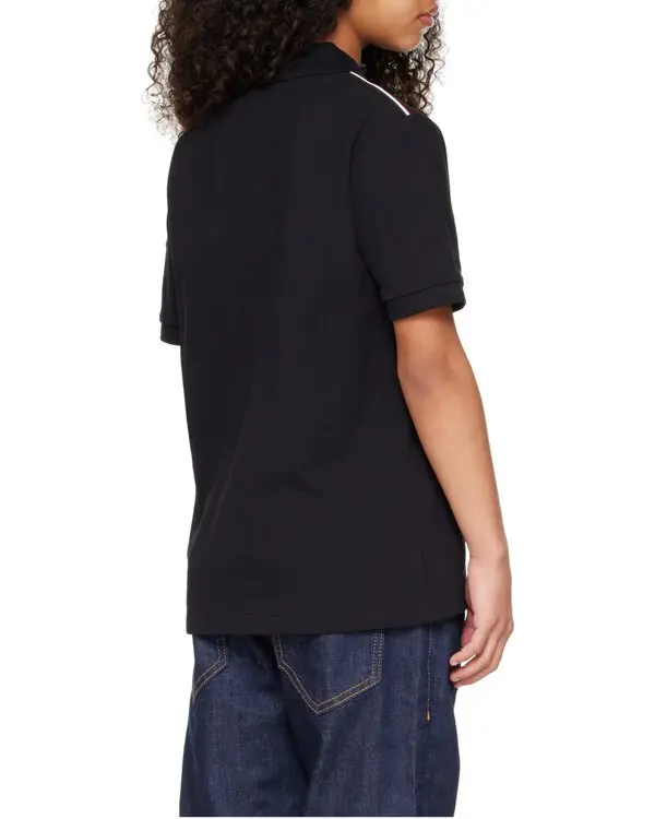 Moncler Striped Trim Polo Shirt
