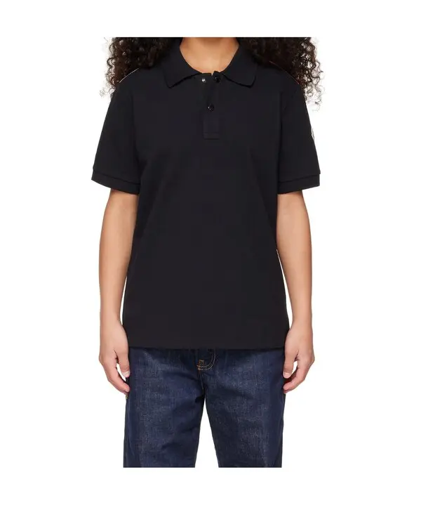 Moncler Striped Trim Polo Shirt