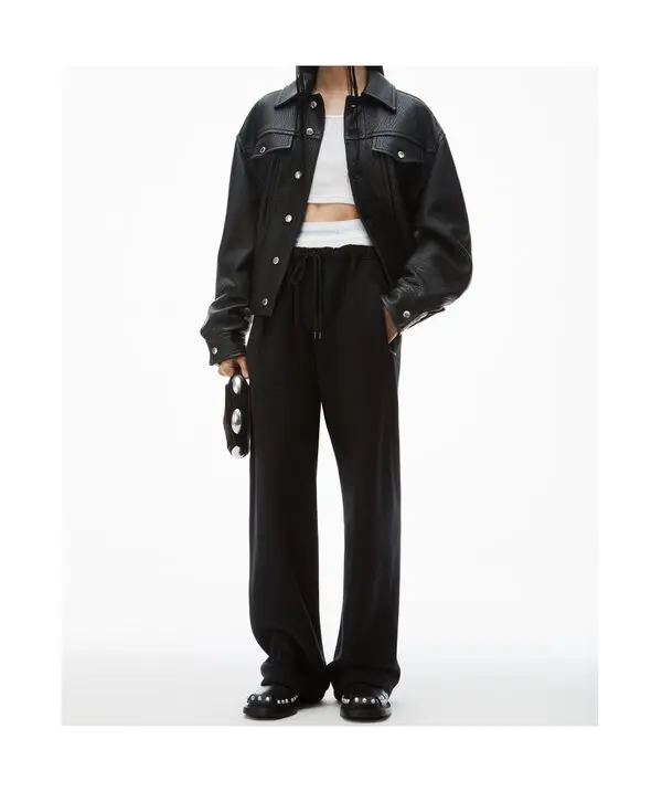 Alexander Wang Logo Decorated Stretch Sweatpants