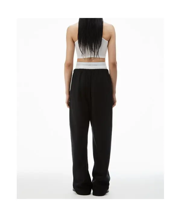 Alexander Wang Logo Decorated Stretch Sweatpants