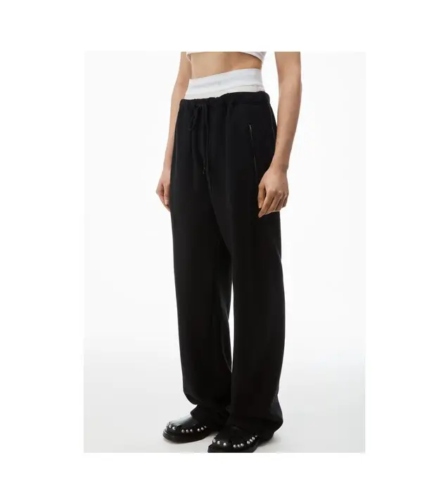 Alexander Wang Logo Decorated Stretch Sweatpants