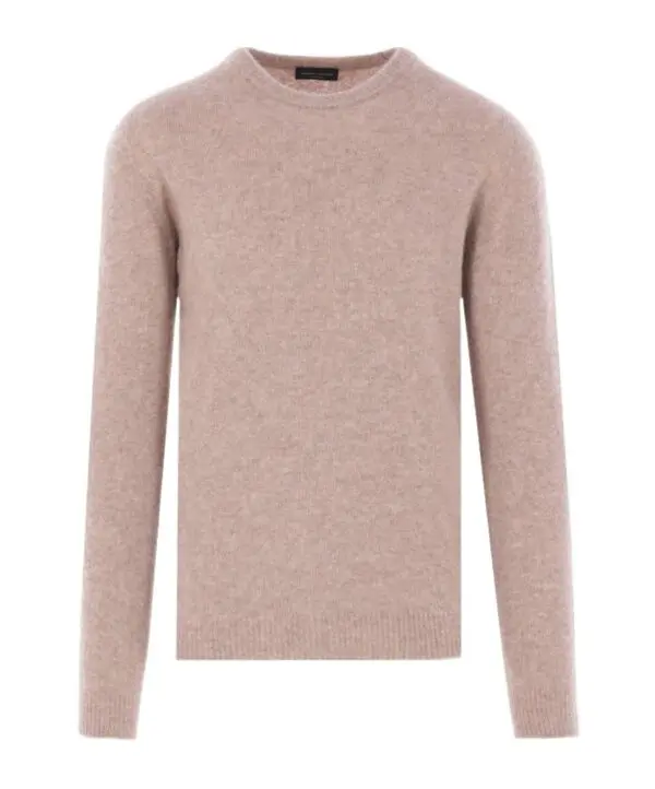 ROBERTO COLLINA Ribbed Crewneck Jumper - Nude