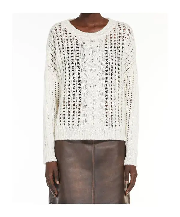 Max Mara Crewneck Crochet Jumper
