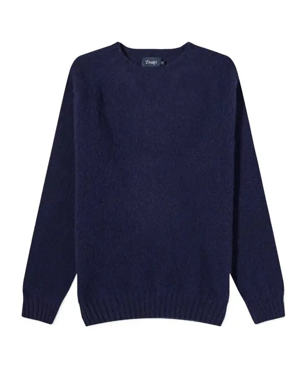 DRAKE'S LONDON Long-sleeved Crewneck Sweater