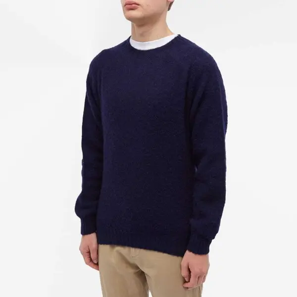 DRAKE'S LONDON Long-sleeved Crewneck Sweater