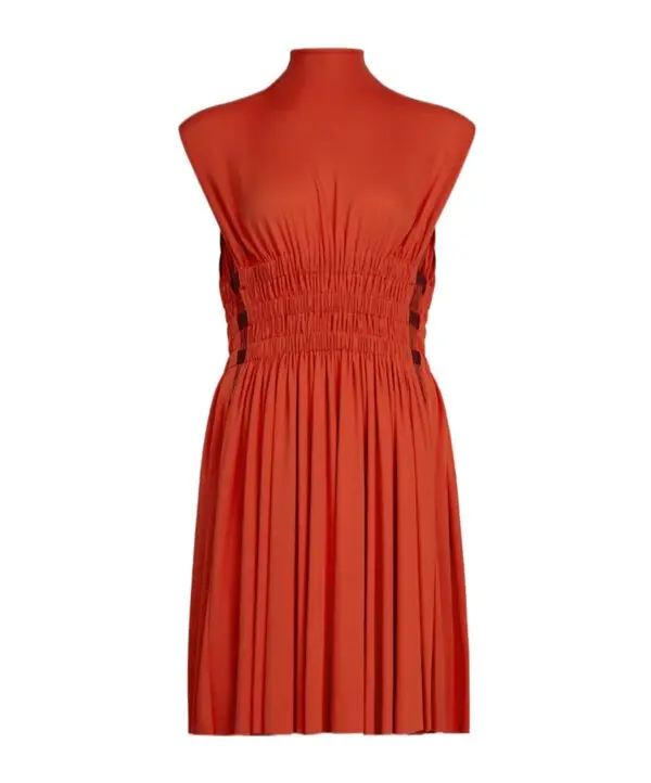 Alaïa Mini Déesse Dress - Red