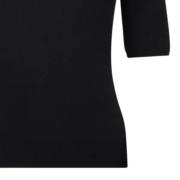 Alexander McQueen Short Sleeve Ribbed Knit Top
