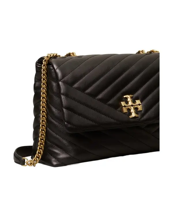 Tory Burch Kira Chevron Convertible Shoulder Bag - Black
